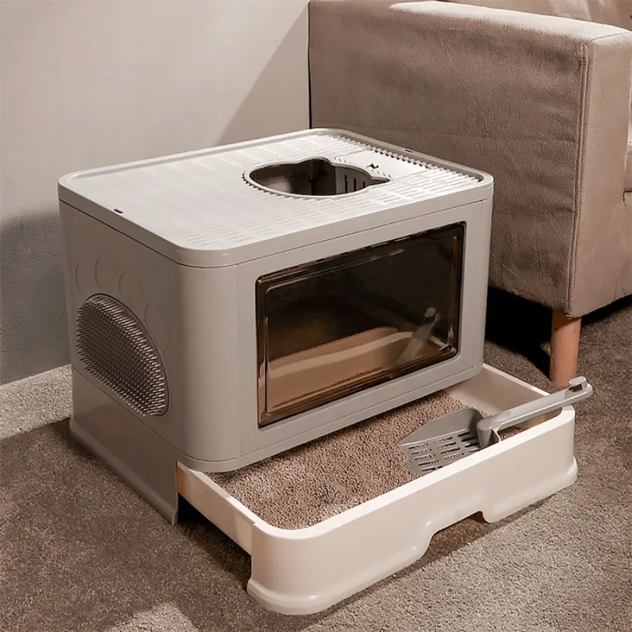 No-Splash-Pee-Top-Entry-Cat-Toilet-Portable-Easy-Clean-Splash-Guard ...