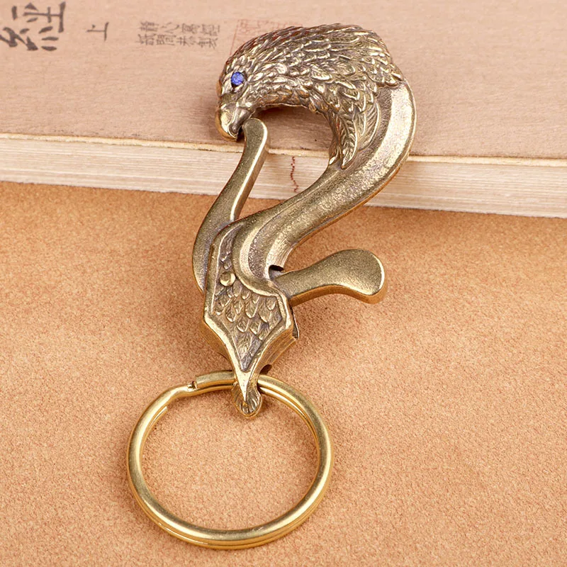 Blue-Eyes-Brass-Eagle-Keychain-Car-Key-Ring-Hanging-Creative-Keyholder ...