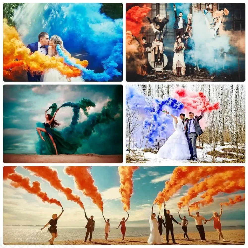 Wedding Fog Smoke-Stick-Prop Colorful Handheld Smokes Atmosphere ...