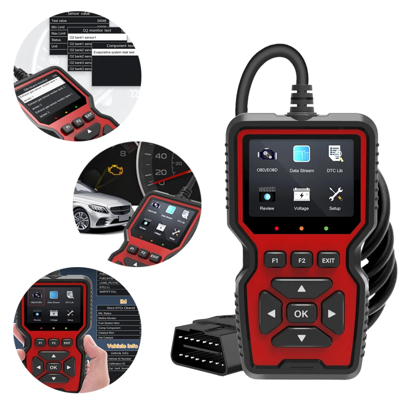 V519 Detection Tool elm327 Car Fault Detector Car Code Reading Card OBD II