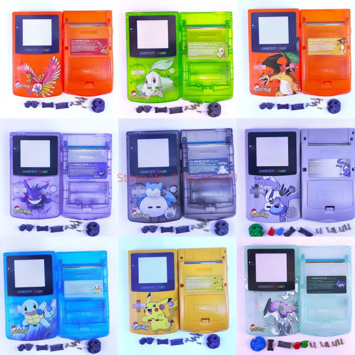 Gbc Game Console Shell Diy Homemade Pokemon Charizard Gengar Squirtle ...