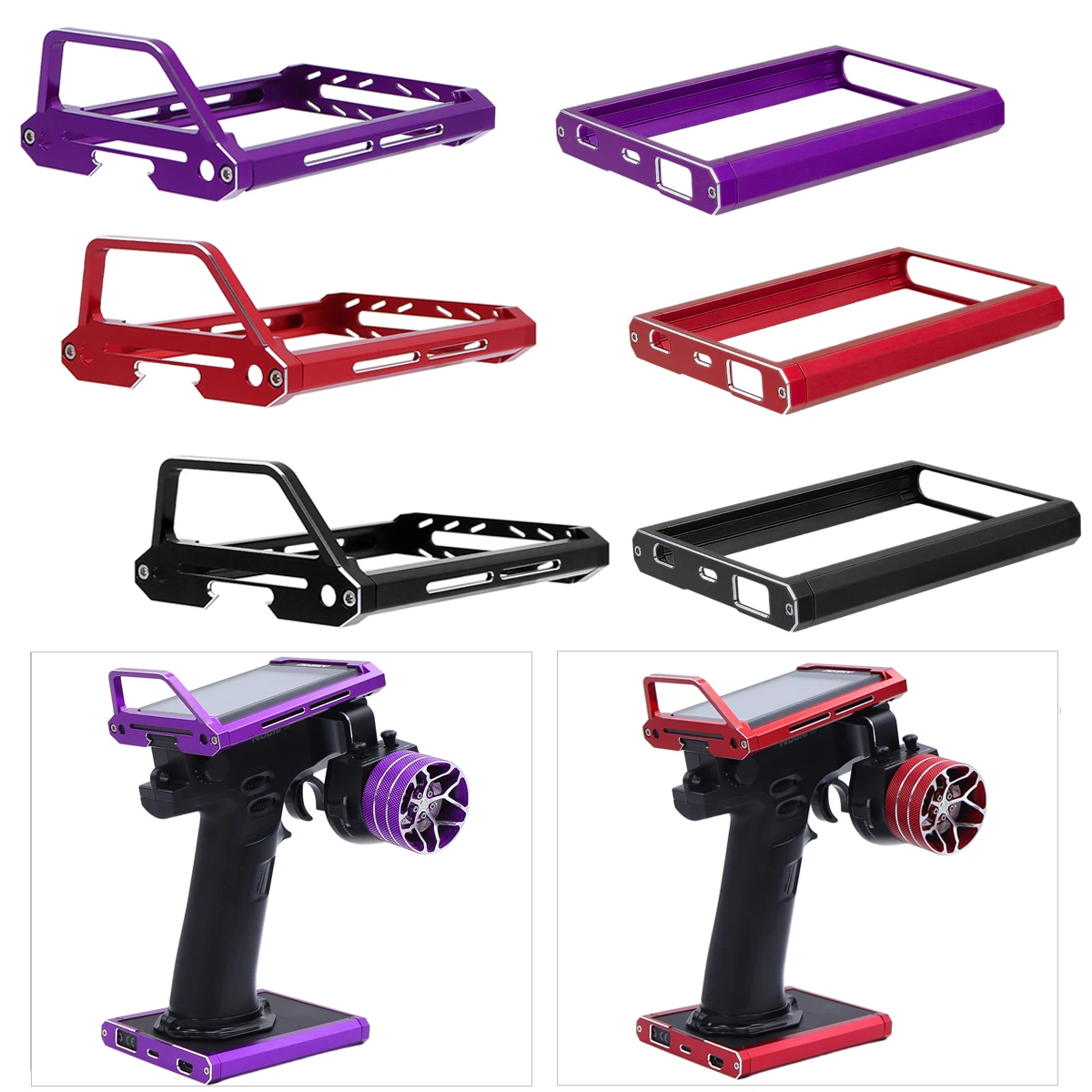 CNC-Aluminum-Transmitter-Protector-Carrying-Handle-For-Flysky-NB4-Noble ...