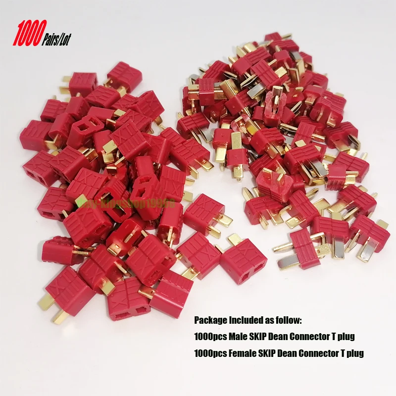 1000 Pairs RC Model SKIP Dean Ultra Connector T Plug Male Female For ...