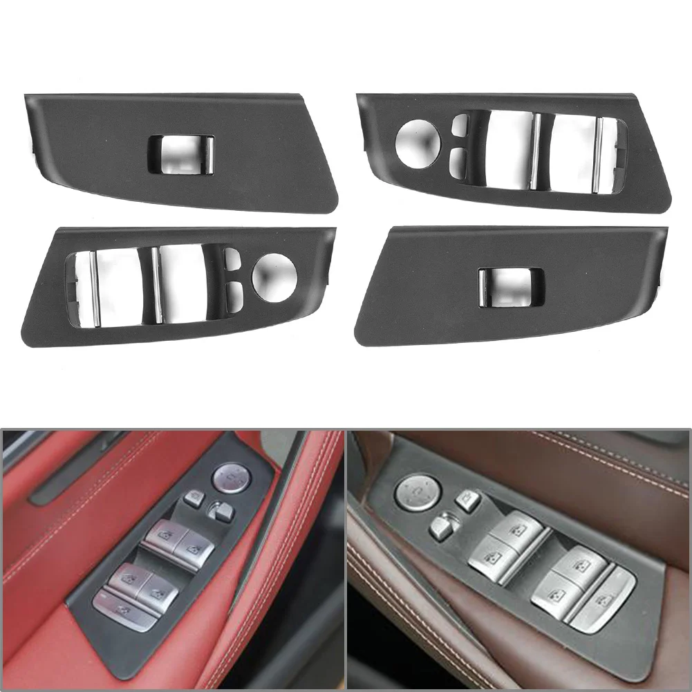 2Pcs-Interior-Front-Window-Switch-Cover-Trim-ABS-Decor-Car-Sticker-For ...