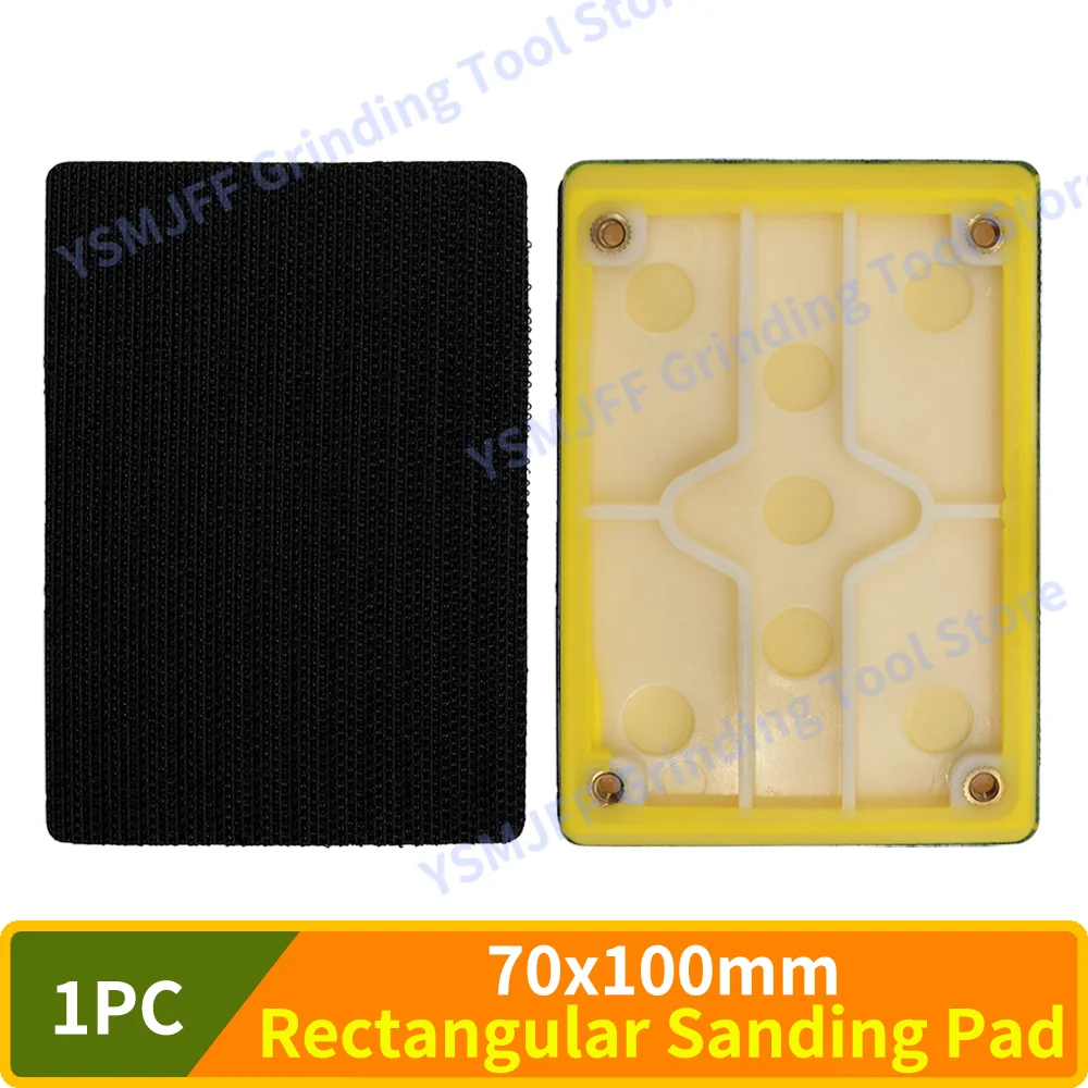1PC-Rectangular-Sanding-Pad-70-100mm-Hook-Loop-Sander-Backing-Plate ...