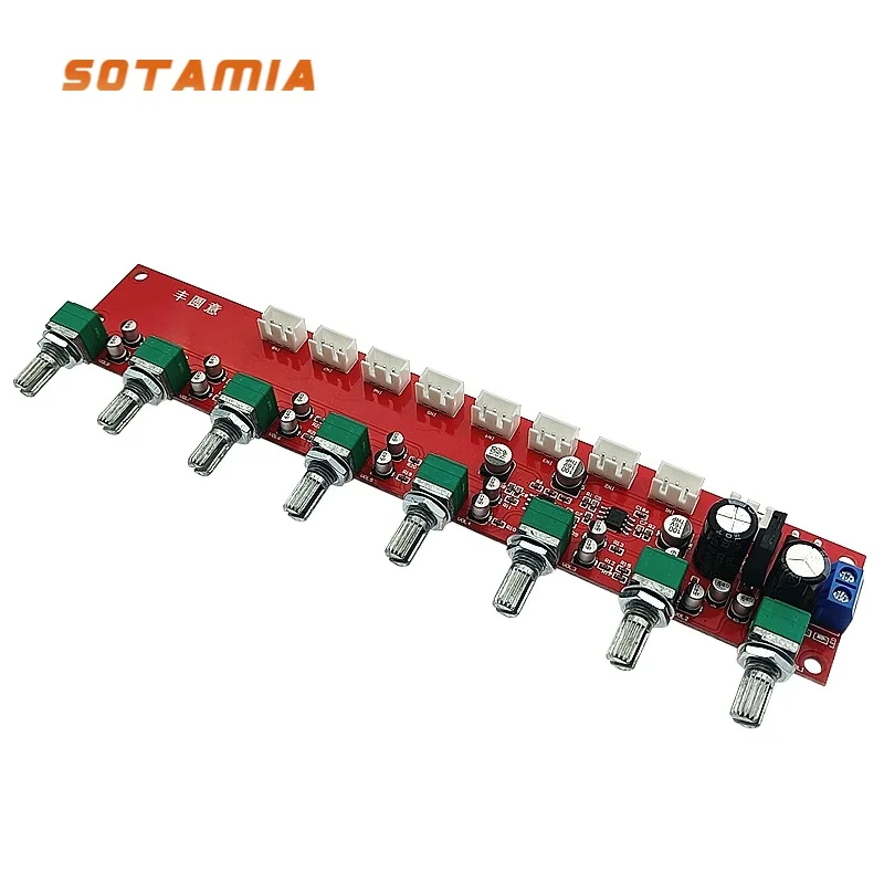 SOTAMIA NE5532 8 Ways Audio Mixing Board DIY Home Theater Amplfiier ...