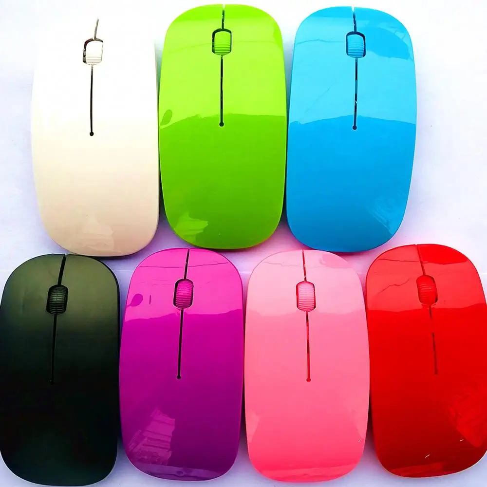 Mini souris Bluetooth sans fil, portable, créative, ultra fine ...