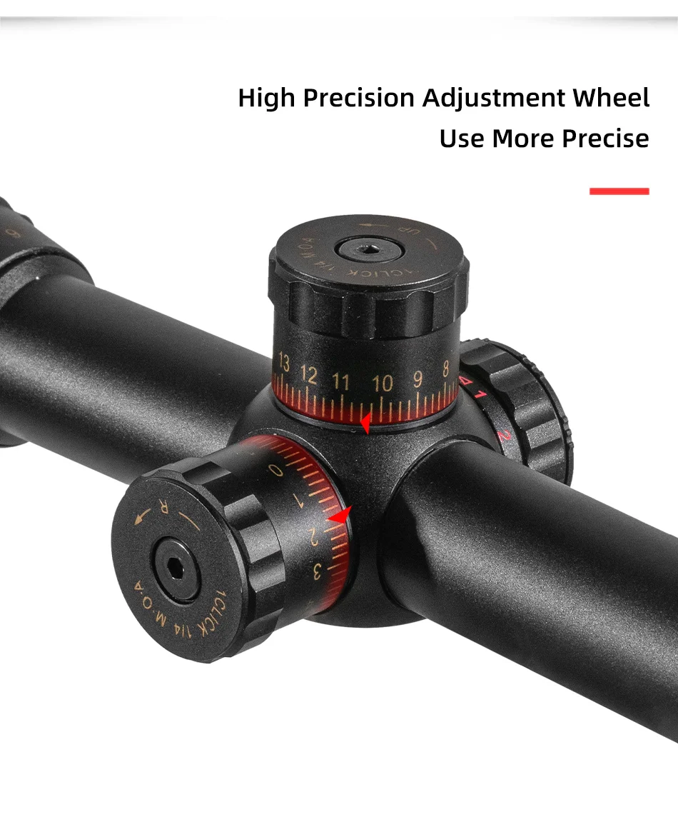 DIANA 6-24x50 AOE Tactics Rifle Scope Lock System Green Red Dot light ...