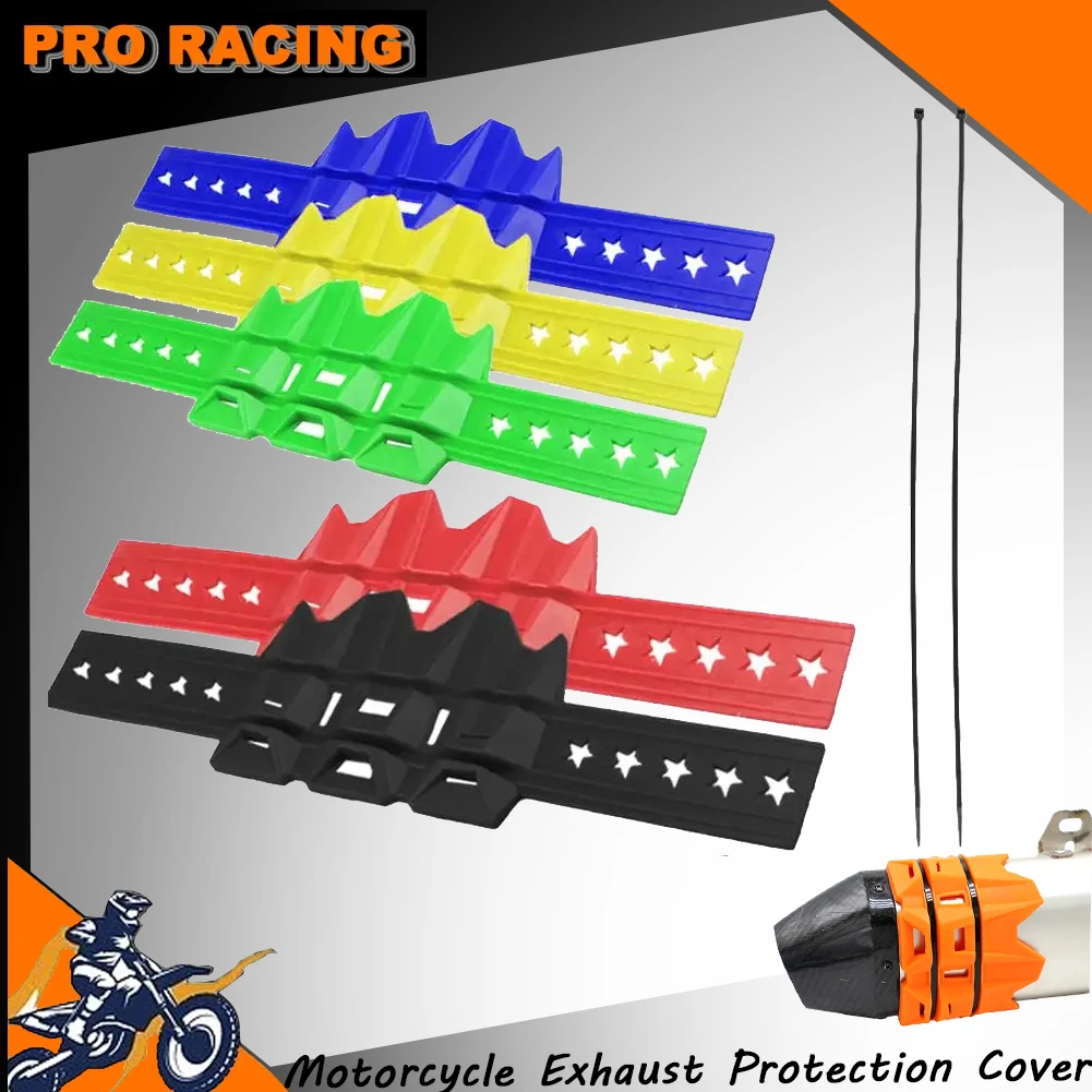 Universal Silencer Round Moto Exhaust Muffler Protector Cover For KTM ...