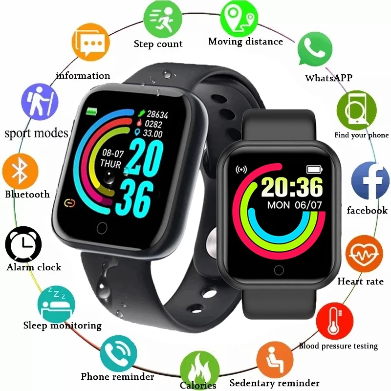 Y68-Smart-Watch-Color-Screen-Step-Counting-Multi-Sport-Mode-Message ...