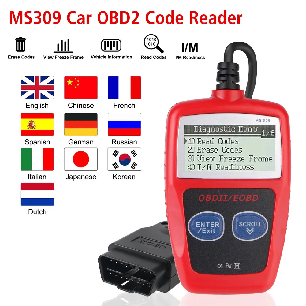 Multi-Functional-OBD2-Code-Reader-Fault-Code-Clear-Digital-Display-Car ...