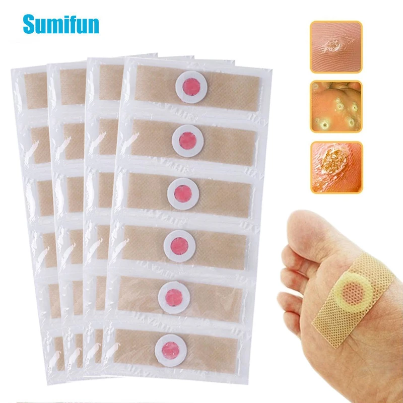 12-24-36Pcs-Foot-Corn-Removal-Patch-Calluses-Plantar-Warts-Pain-Relief ...