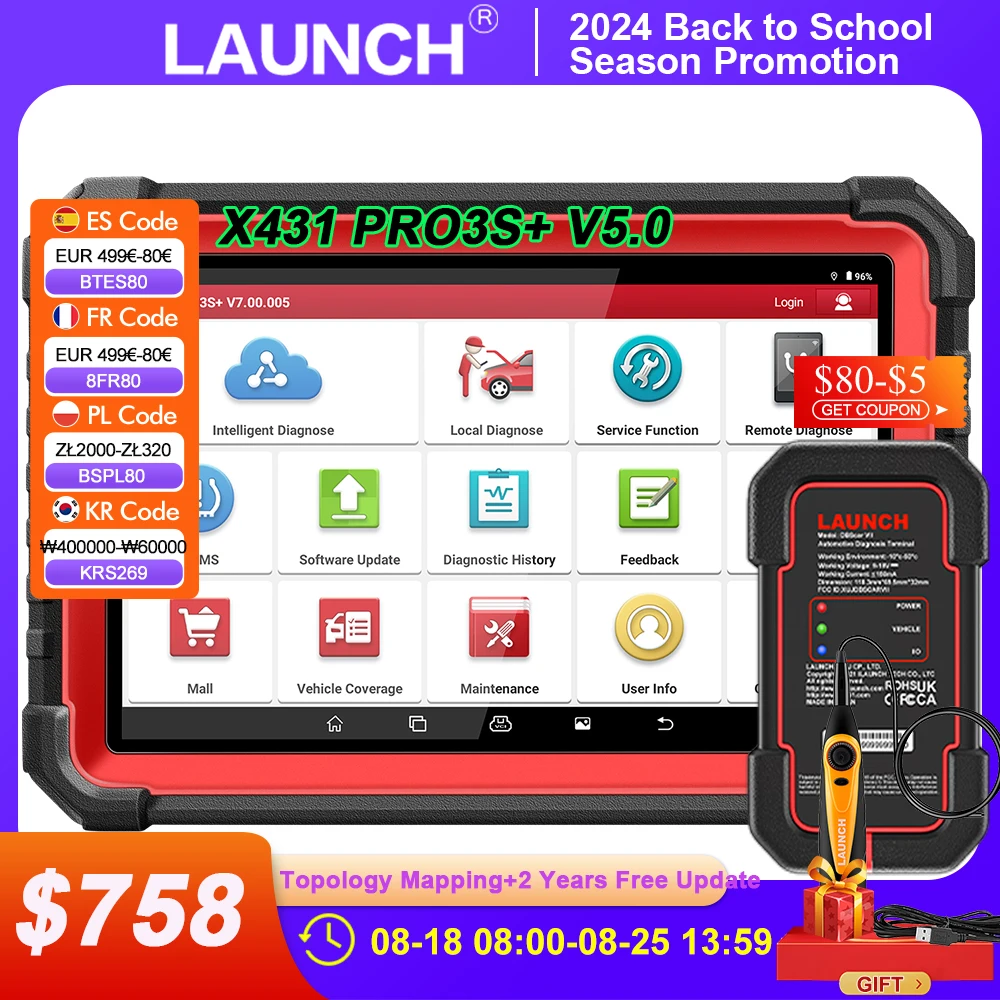 LAUNCH-X431-PRO3S-V5-0-Full-Functions-Diagnostic-Tools-Auto-OBD2 ...