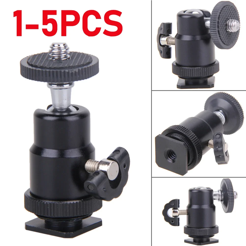 Aluminum-Tripod-Ball-Head-1-4-Hot-Shoe-Adapter-Metal-Flash-Tripod ...