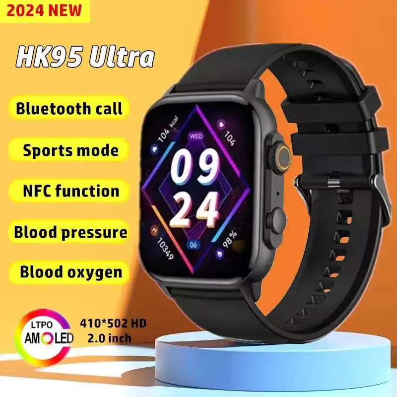 2024-New-HK95-Ultra-Men-Smartwatch-Bluetooth-Call-NFC-2-0-inch-AMOLED ...