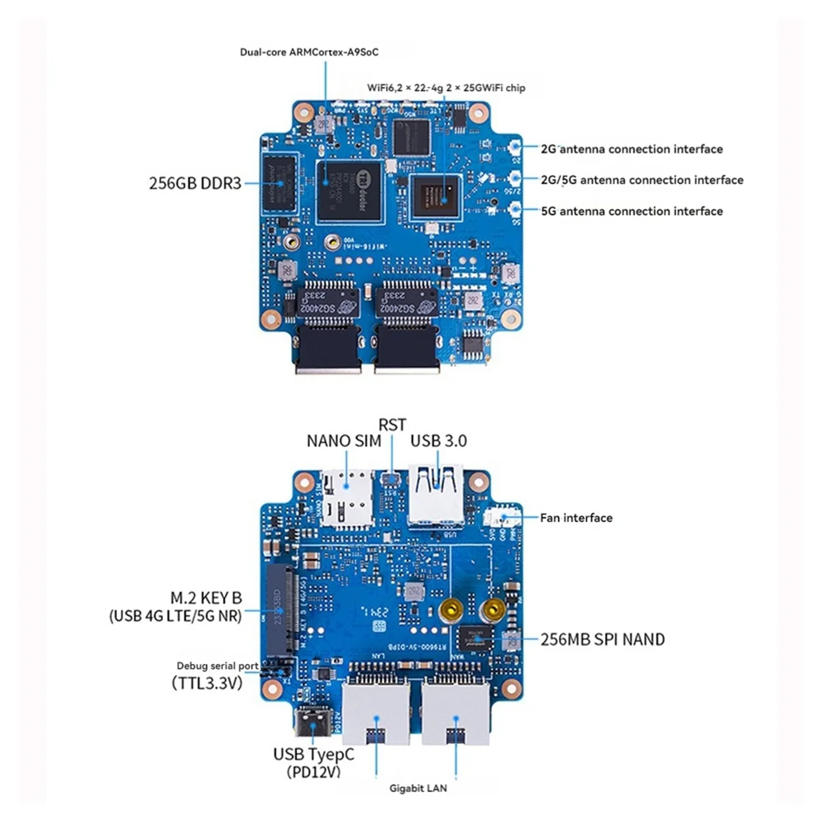 For-Banana-Pi-WiFi6-Mini-Router-Development-Board-TR6560-TR5220-WiFi ...