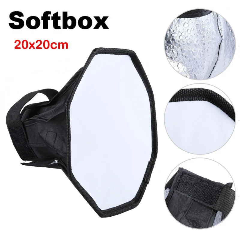 20x20 lambed flash softbox Flash softbox diffuser for 580EX/430EX/550EX ...