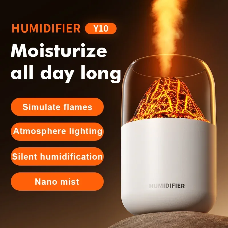 Mini-Humidifier-Crack-Volcano-Humidifier-Spray-Machine-Usb-Small-Silent ...