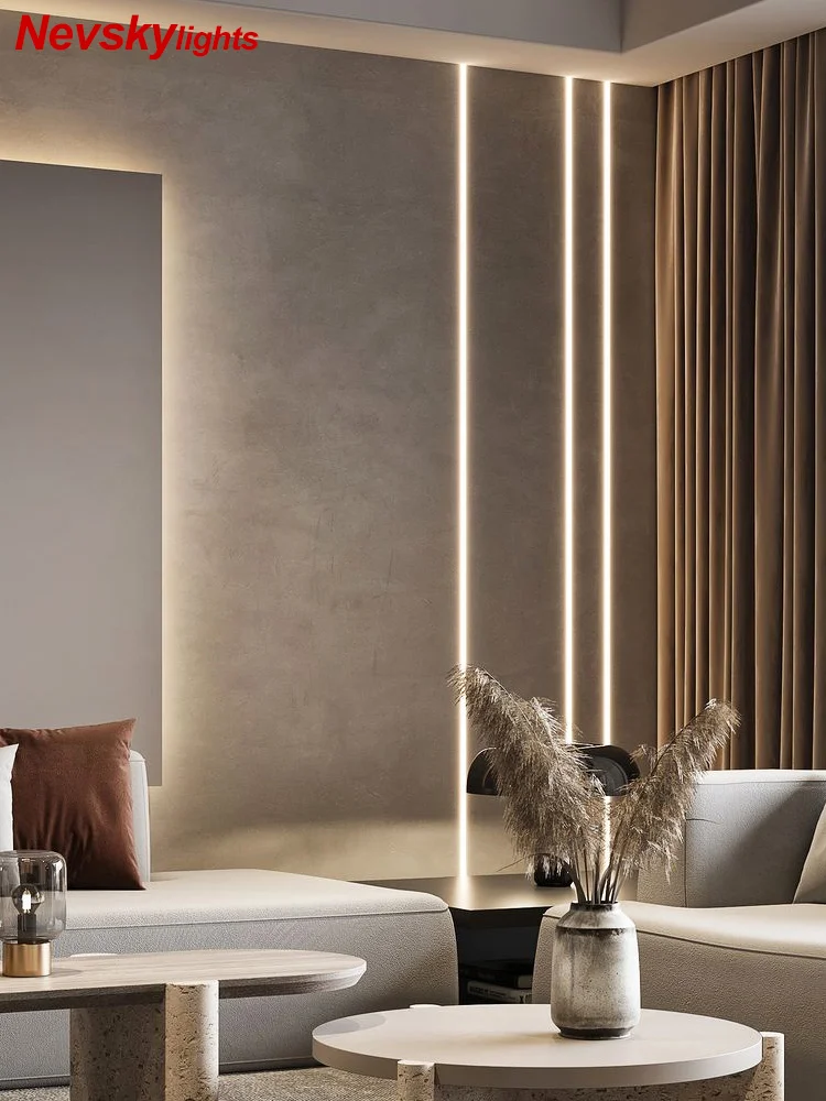 LED-backlight-strip-in-Recessed-aluminum-profile-with-screen-floor-LED ...