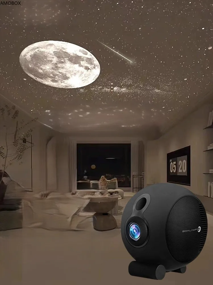 AMOBOX-Dynamic-Star-Projector-Plus-Galaxy-Light-Home-Planetarium-Ceiling-Projector-with ...