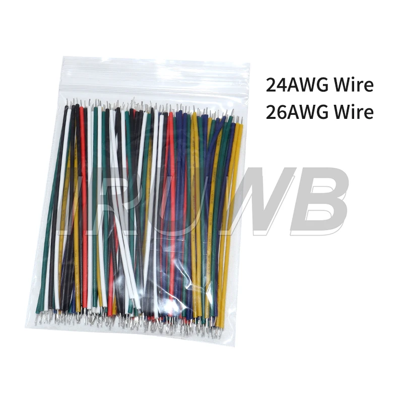120PCS 26AEG 24AWG 7.8CM 6 Color Jumper DIY Kit Tinned Wire Set ...