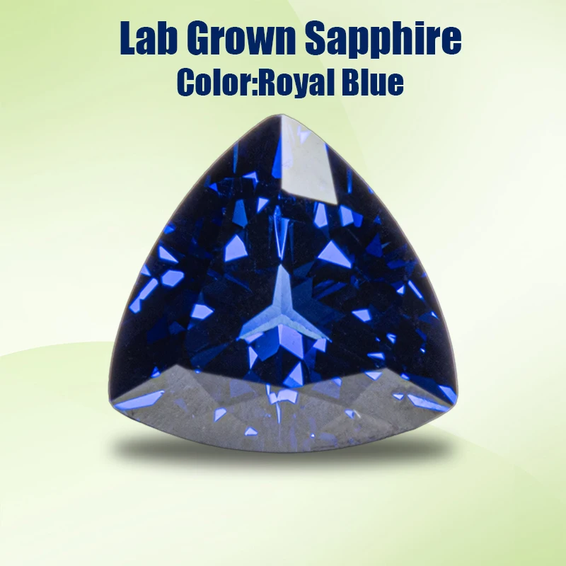 Lab-Grown-Sapphire-Royal-Blue-Trillyon-Cut-Gemstone-for-DIY-Charms ...