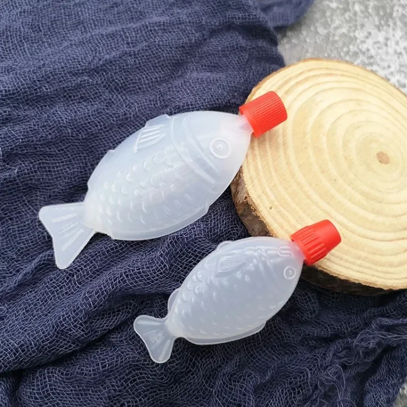 10Pcs 4ml / 8.5ml Fish Shaped Soy Sauce Bottle Disposable Rice Ball ...