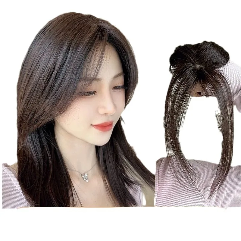 Girls Wig Bangs Split Style Left And Right Side Hair Extension Piece ...
