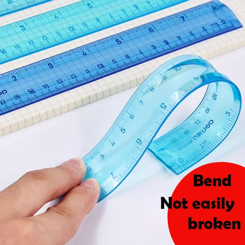 1PcStudent-Stationery-Soft-Ruler-Cute-Color-Ruler-Flexible-Ruler-20CM ...