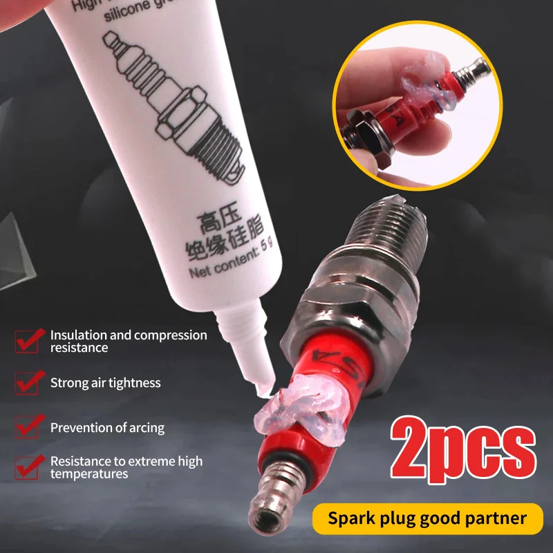 2pcs-Car-Spark-Plug-Insulating-Grease-Low-Temperature-Corrosion ...