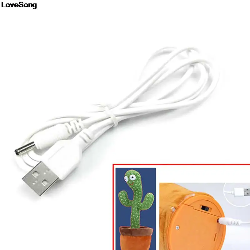 New-USB-Power-Supply-Cable-For-Dancing-Cactus-Toys-Charging-Cable-Replacement-Cord-Dancing ...