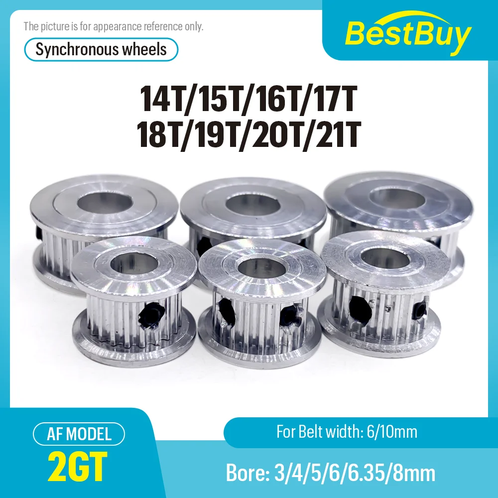 2GT Timing Belt 3D Printing GT2 14T/15T/16T/17T/18T/19T/20T/21T Timing ...