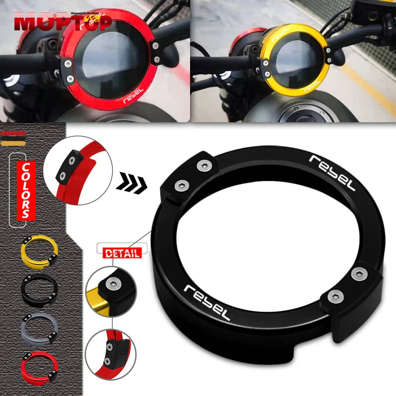 Motorcycle-CNC-Speedometer-Gauge-Instrument-Meter-Ring-Cover-Guard-For ...
