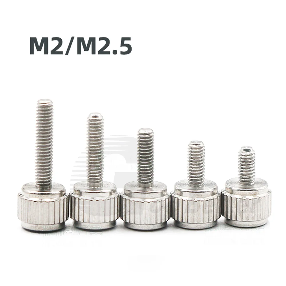 2-5-10Pcs-M2-M2-5-Stainless-Steel-Thumb-Screw-Manual-Adjustment-Screw ...