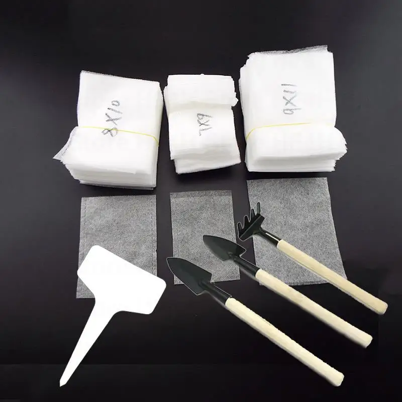 Shovel-Rake-Spade-Wooden-Handle-Plant-label-Seed-growing-bag-Sets-Kits ...