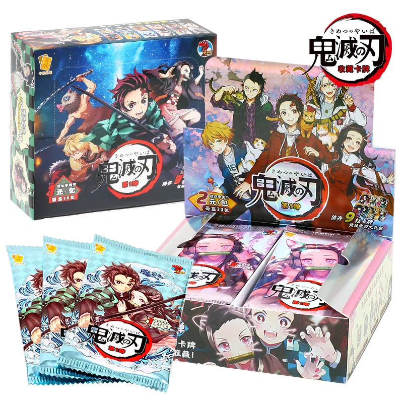 Demon Slayer Card Kimetsu No Yaiba TCG Game Anime figura de acción ...