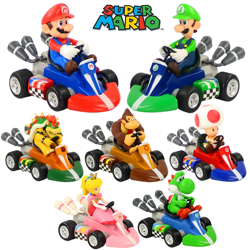 Super-Mario-Rib-Back-Car-Green-Yoshi-Matkey-Action-Figure-Kong-Bowser ...