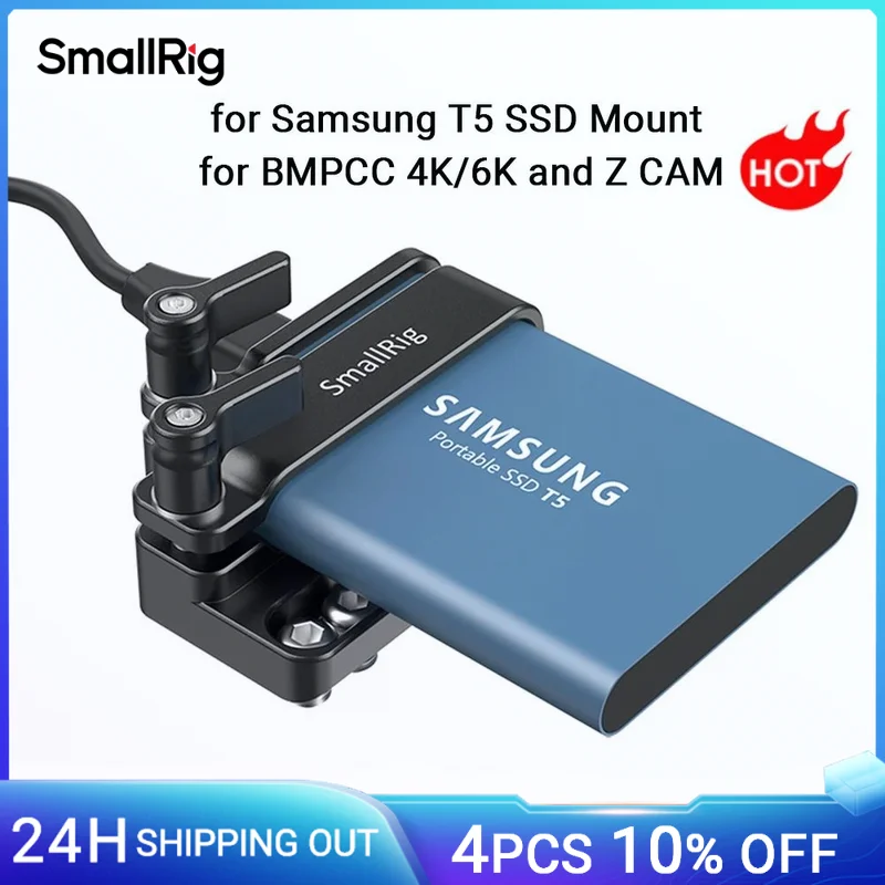SmallRig Mount for Samsung T5 SSD Card Holder Mount Compatible With ...