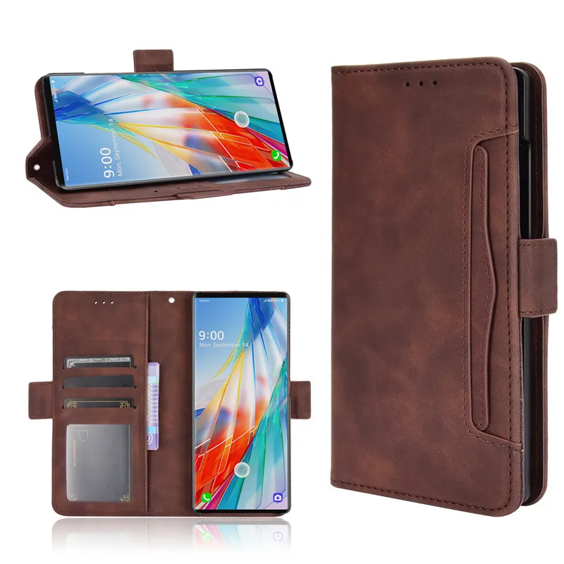Retro Leather Multi-function Case For LG Wing 5G V60 ThinQ Wallet Cover ...
