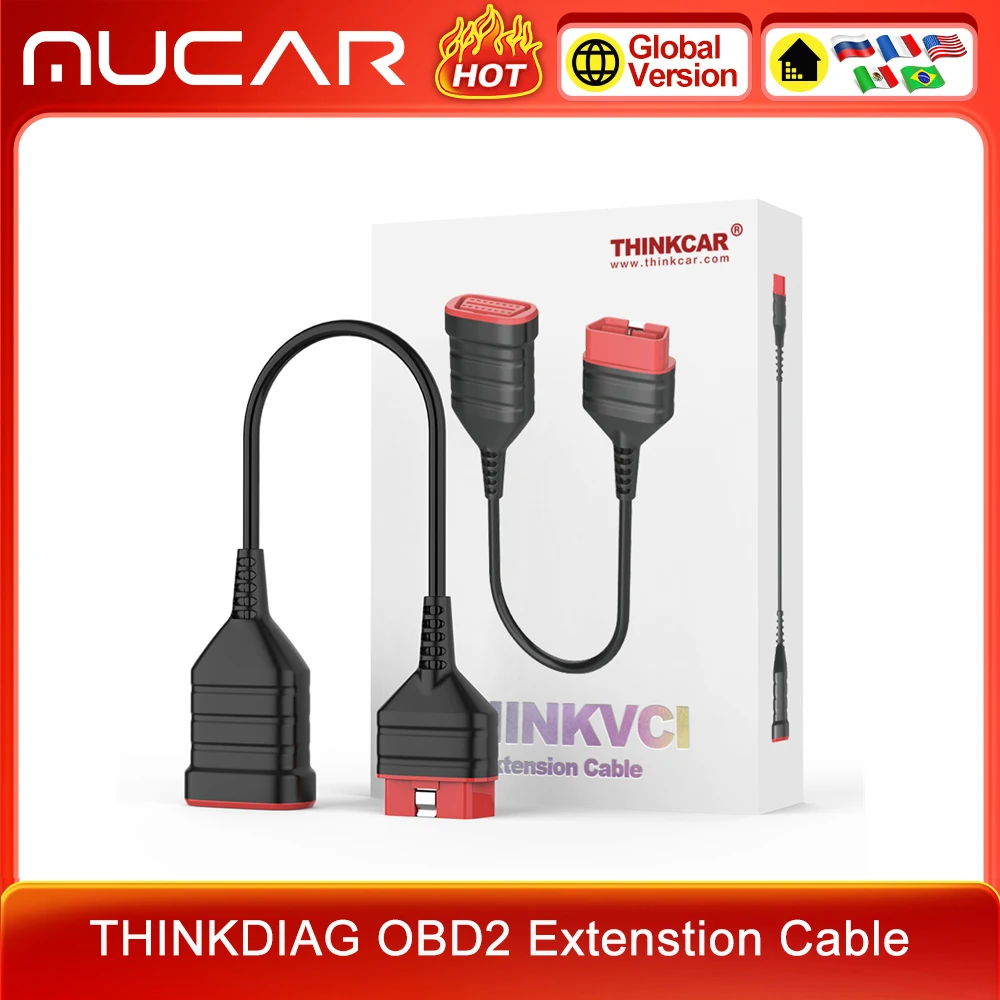 THINKCAR-Thinkdiag-OBD2-Extension-Cable-16-Pin-Male-to-Female-OBDII ...
