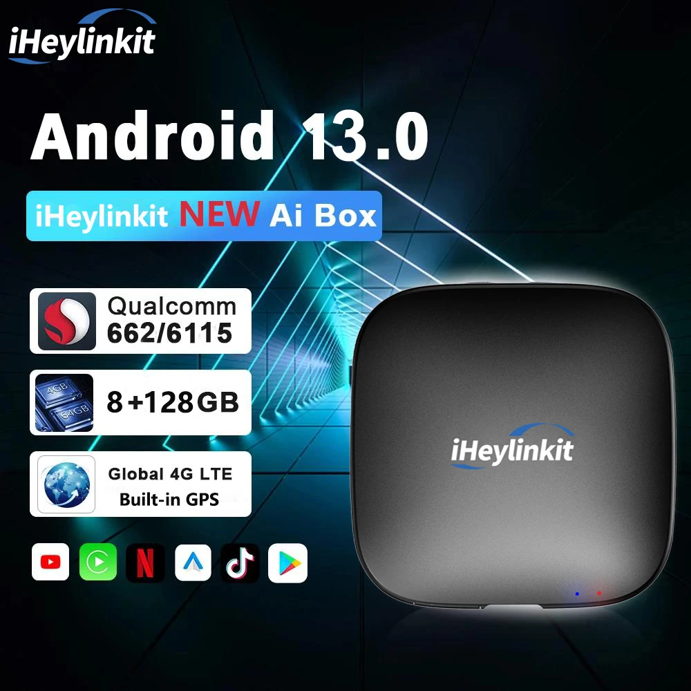 Iheylinkit Android 12 System Smart Ai Box Carplay Wireless Android Auto ...