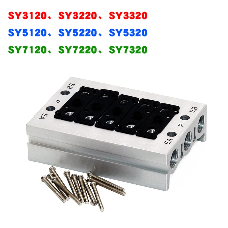 SY3120 SY5120 SY7120 Solenoid Valves Air Exhaust Manifold SS5Y5- 2F/3F ...