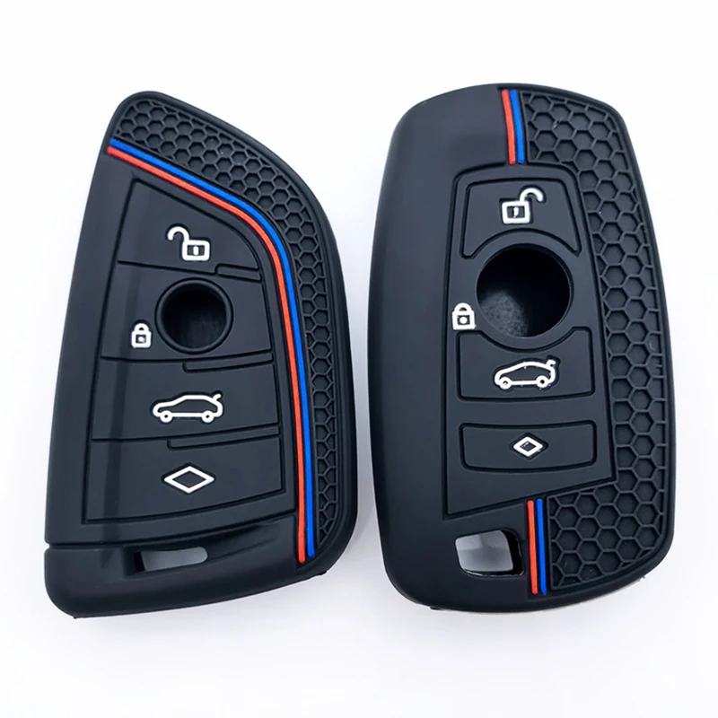 Silicone Car Key Case Cover Shell Fob for BMW F30 F31 F32 F34 F20 F21 ...