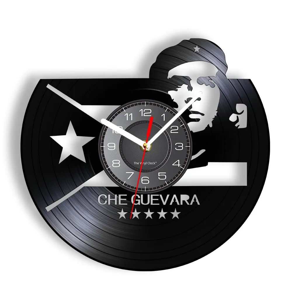 Ernesto Che Guevara Wall Clock Cuban Portrait Vinyl Record Cuba Hero ...