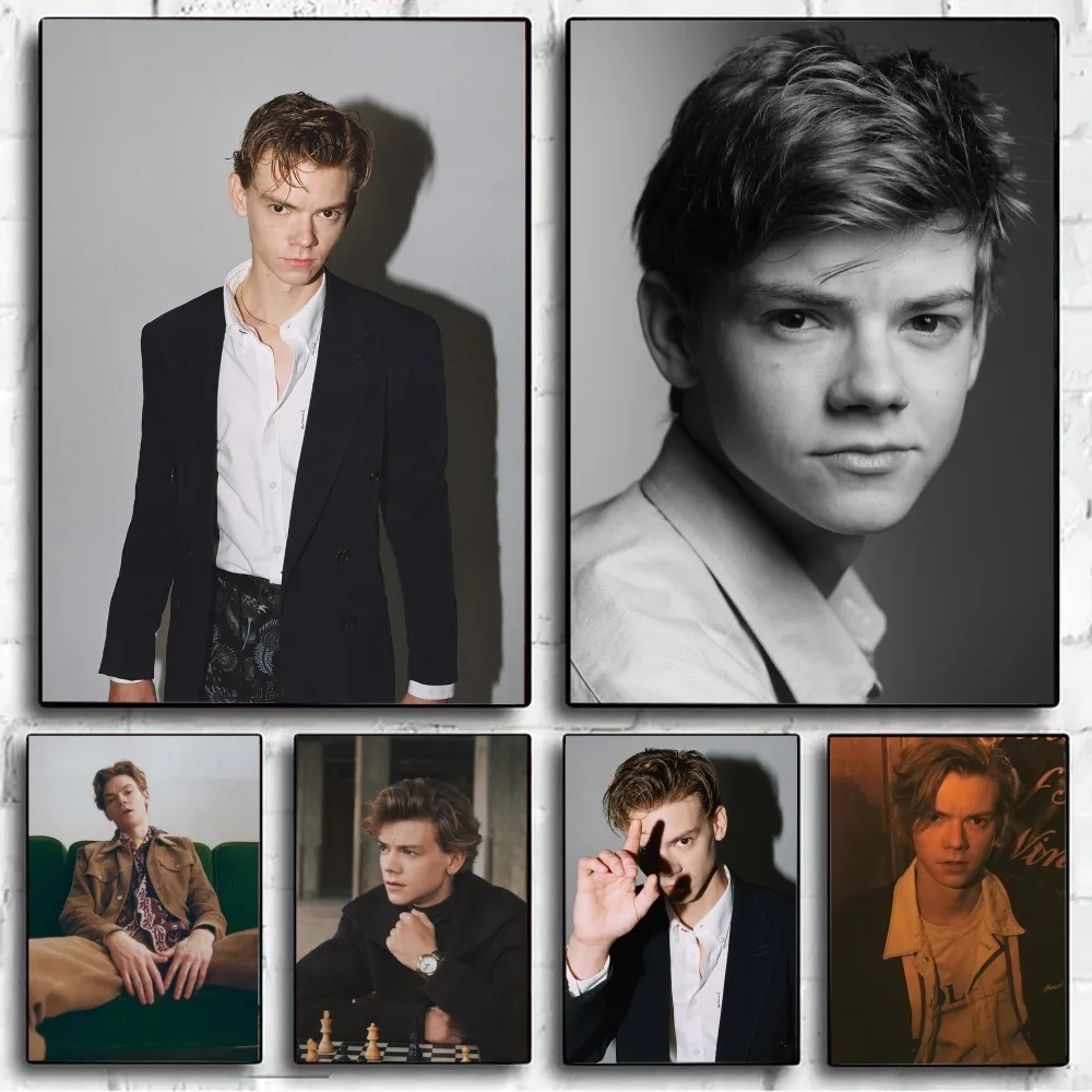 Thomas-Brodie-Sangster-Poster-No-Framed-Poster-Kraft-Club-Bar-Paper ...