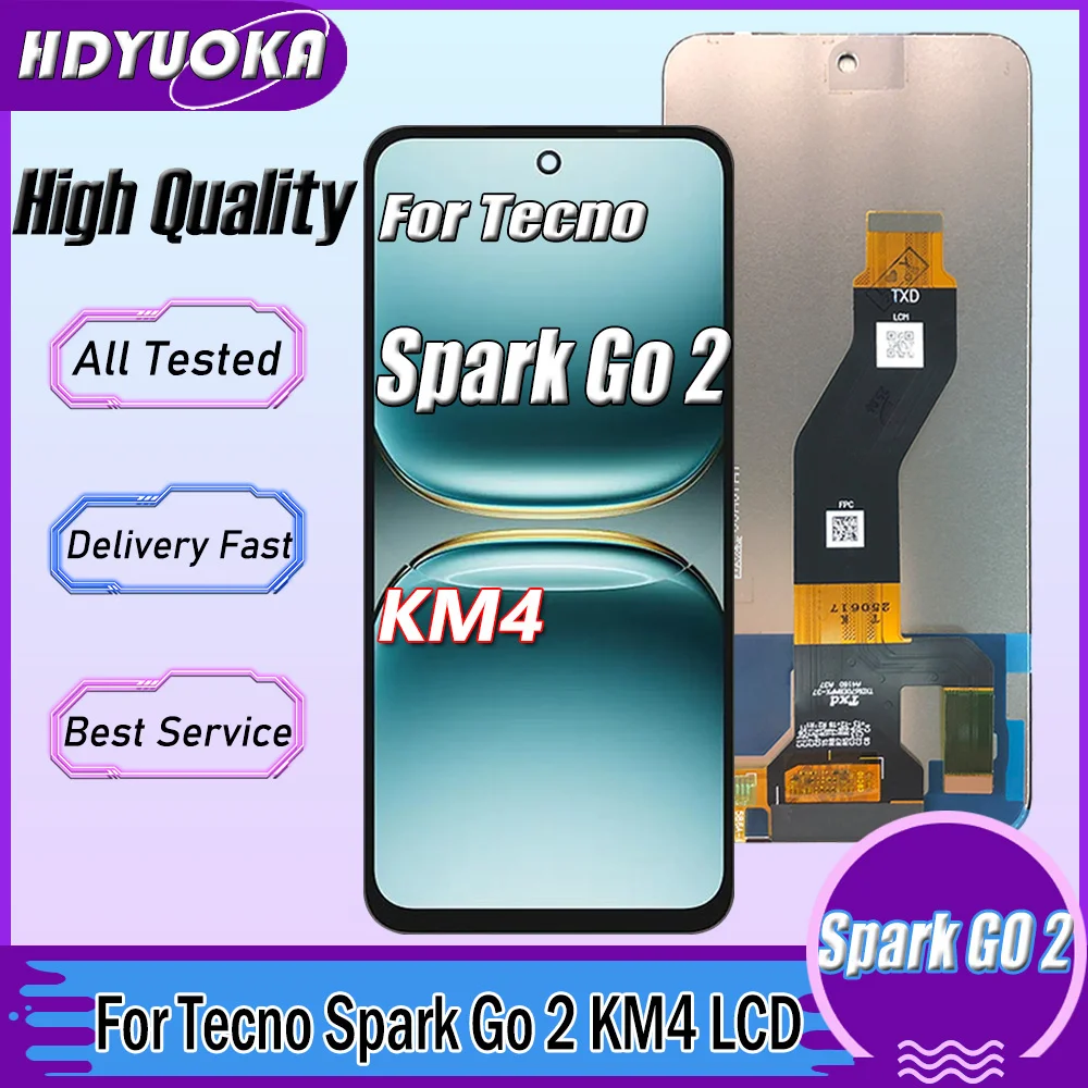 6.67 inch For Tecno Spark Go 2 KM4 LCD Display Touch Screen Digitizer ...
