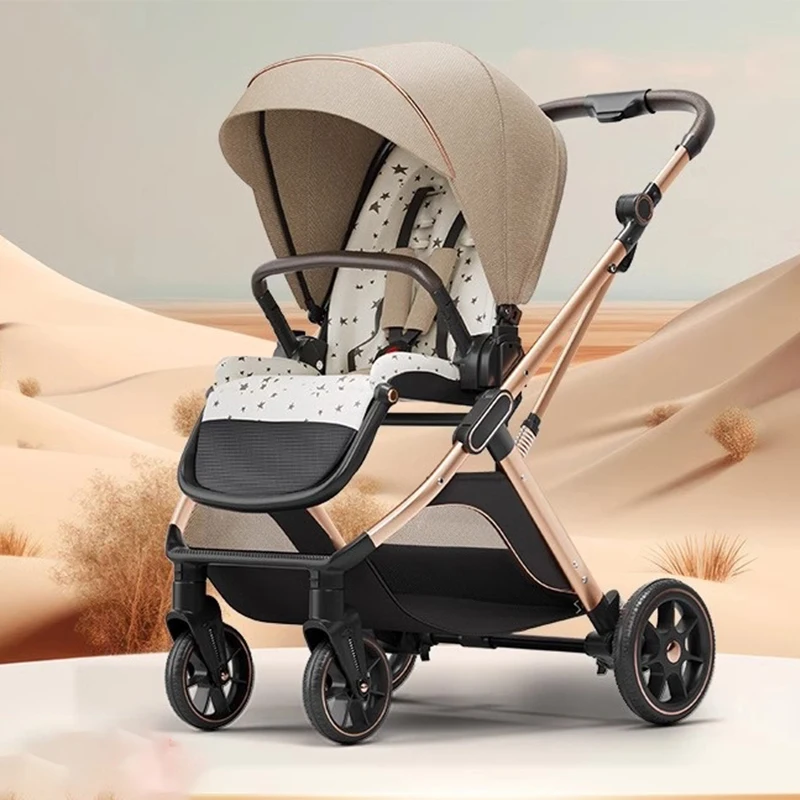 Baby Strollers Can Sit and Lie Portable Folding Children's Strollers 0 ...