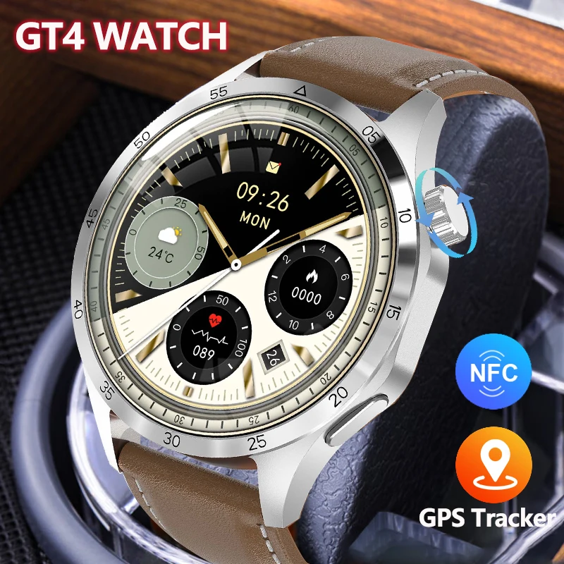 GT4-Pro-Smartwatch-para-Homens-Rastreador-GPS-Tela-HD-360x360-Chamada ...