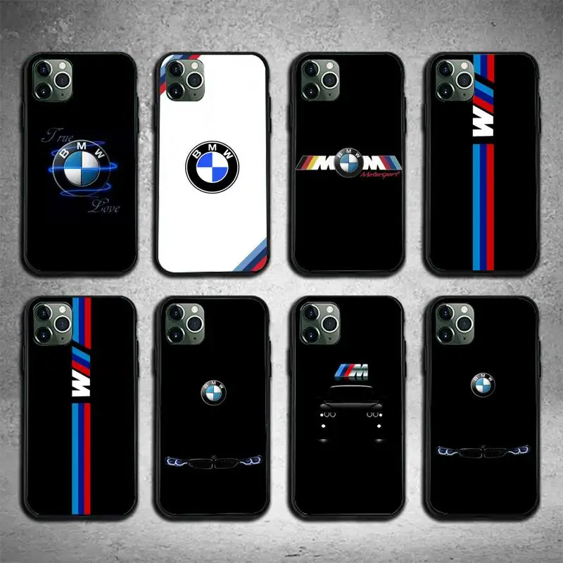 Lüks m güç BMW araba telefon kılıfı için Iphone 7 8 artı X Xr Xs 11 12 ...