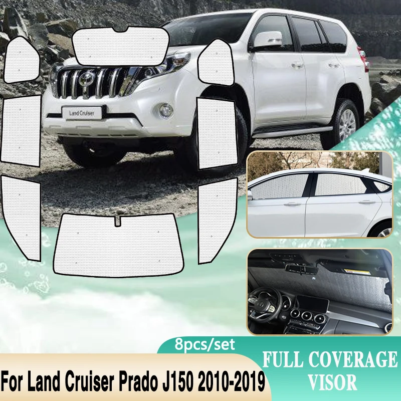 Full Coverages Sunshades For Toyota Land Cruiser Prado J150 Accessories ...